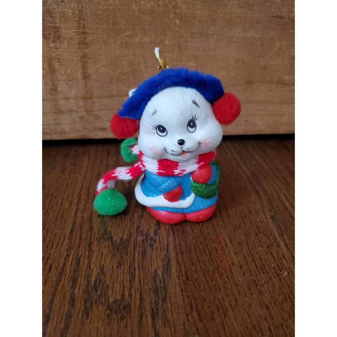 Vintage Chilly Chimer White Cat Porcelain BELL Ornament Figurine by ...