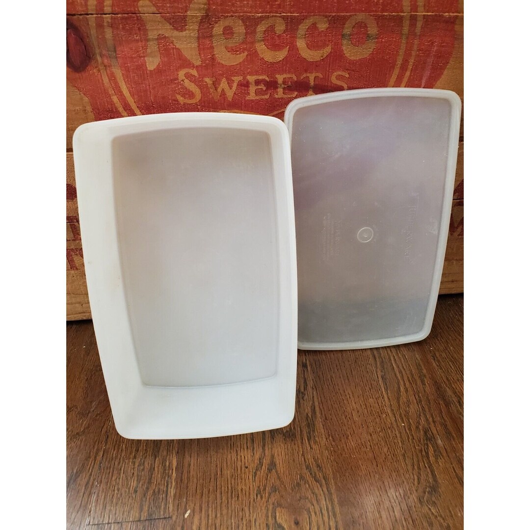 Tupperware White Pak N Stor Container 713-5 With Lid 714-4 Storage ...