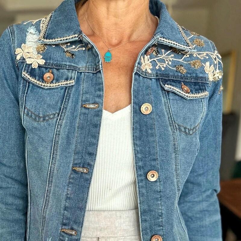 Boho Jean Jacket - Etsy