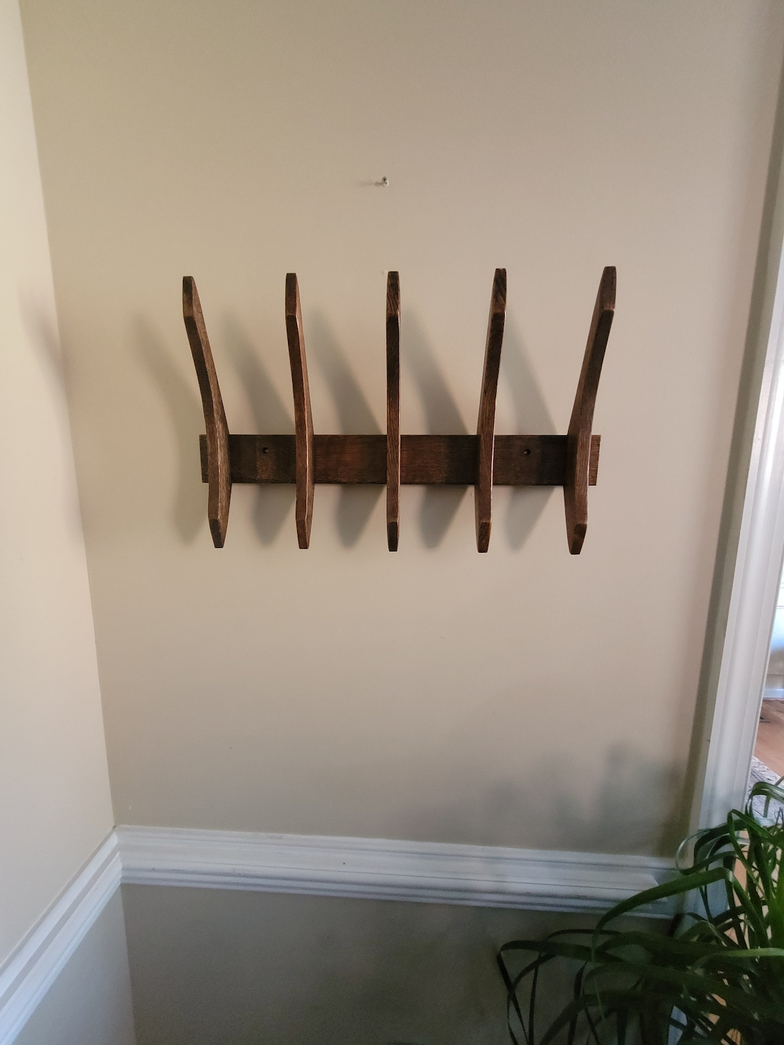 Mid Century Modern Oak Coat Rack - Etsy