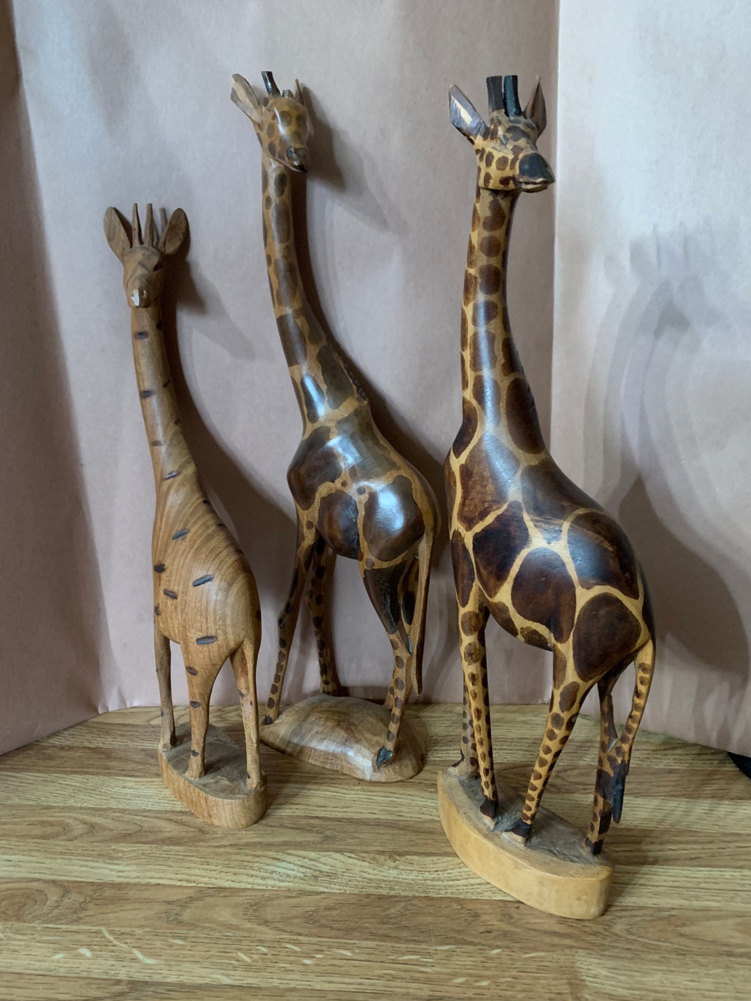 Wooden Giraffes - Etsy
