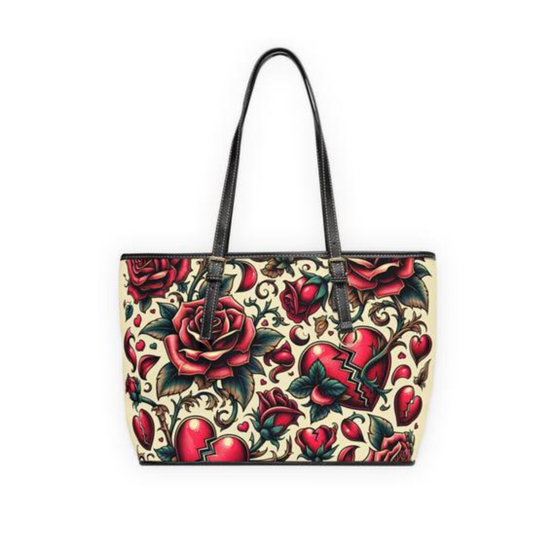 Tattoo Style Broken Heart Shoulder Bag, Gothic Emo Crossbody Purse ...