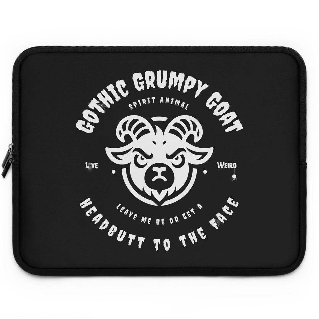 Laptop Sleeve - Dark Gothic Goat Protective Case, Unique Tech ...