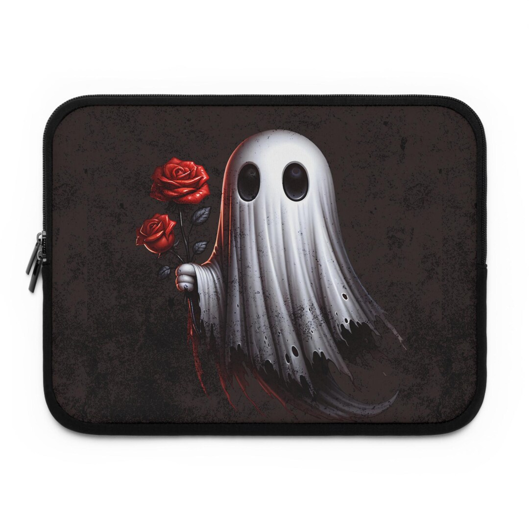 Gothic Ghost Laptop Sleeve, Spooky Goth MacBook Cover, Romantic ...
