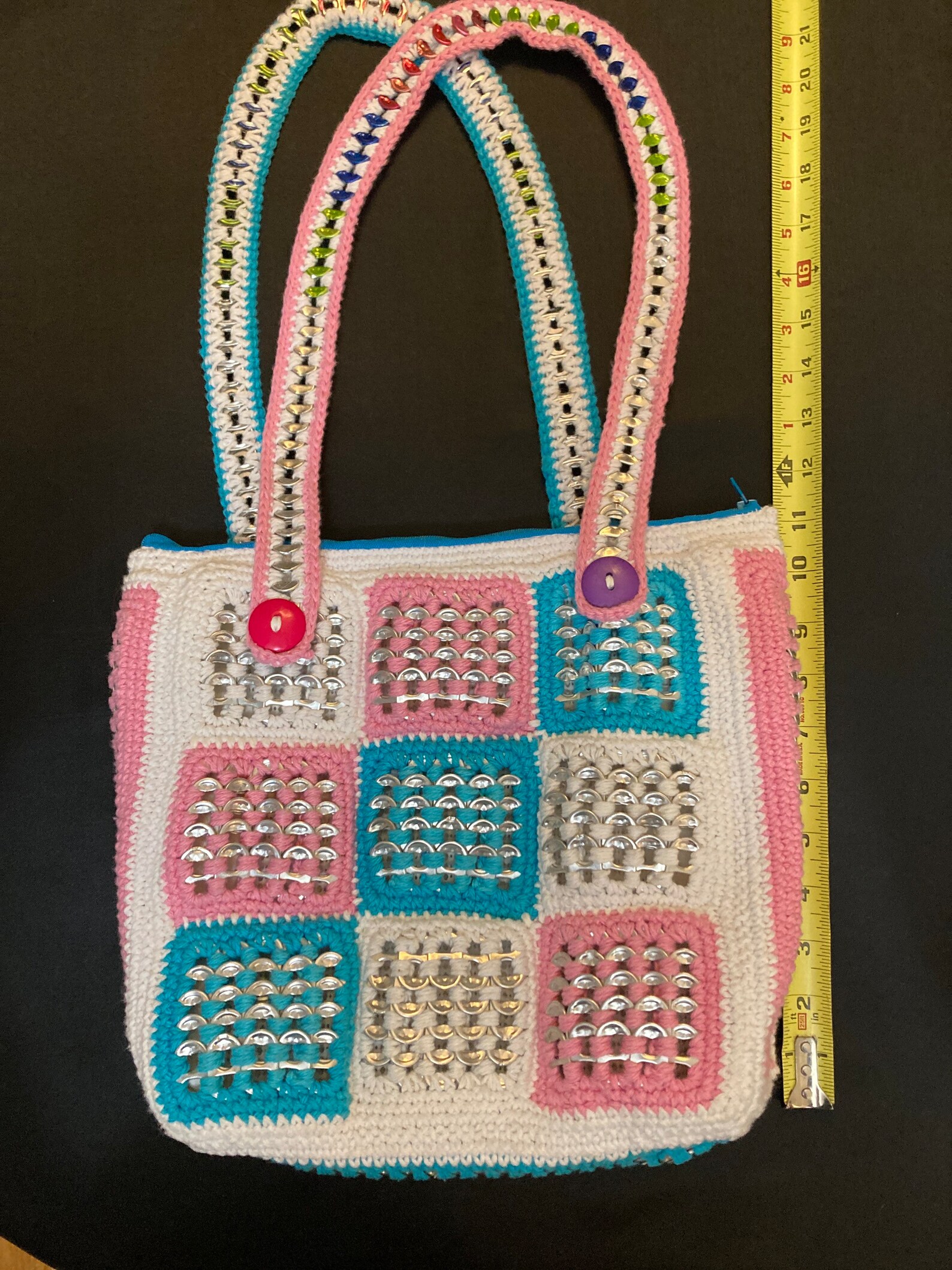 Upcycled Over the Shoulder Tote Bag. - Etsy