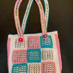 Upcycled Over the Shoulder Tote Bag. - Etsy