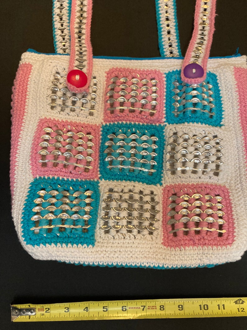 Upcycled Over the Shoulder Tote Bag. - Etsy