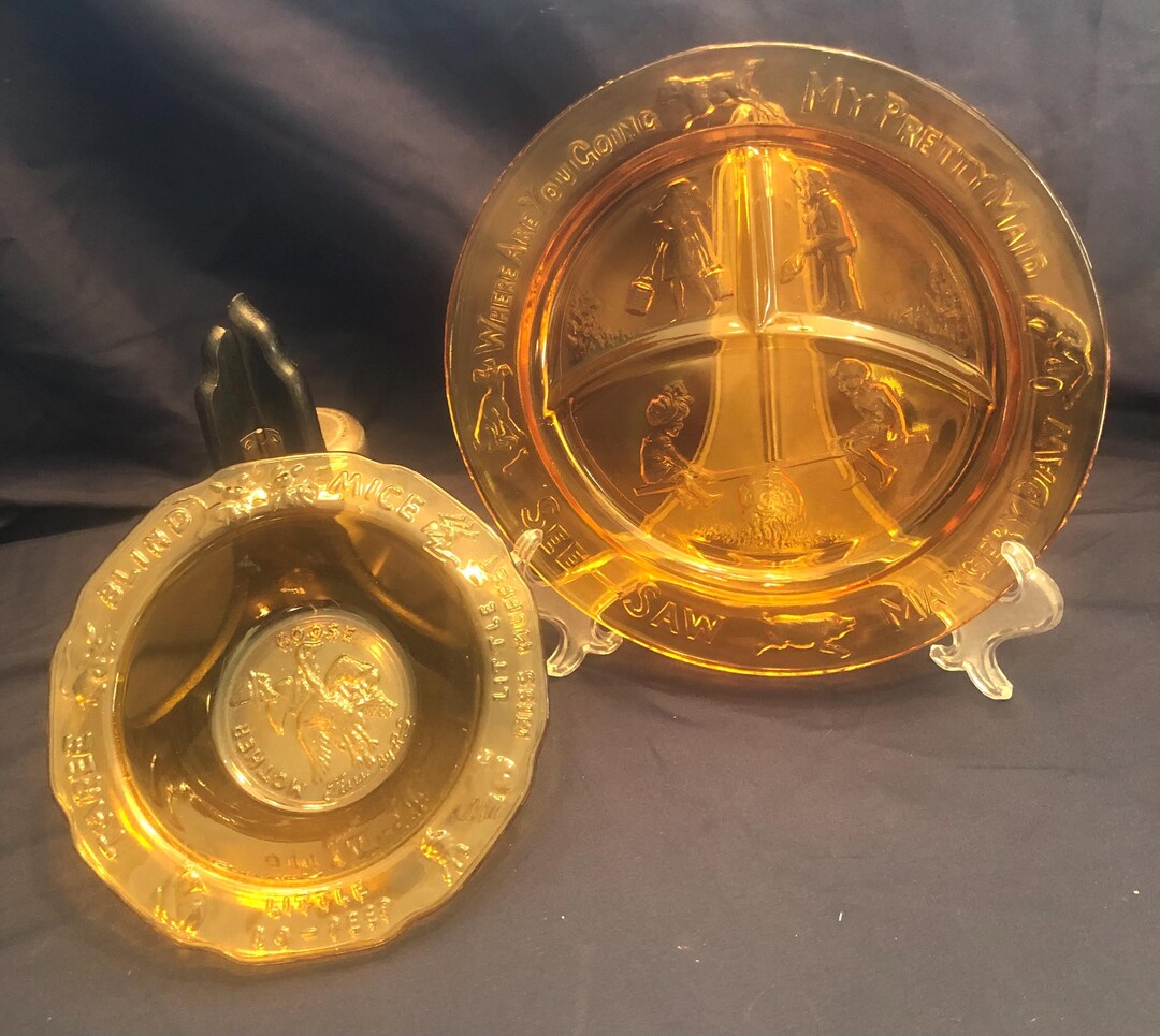 Glass Nursery Rhyme Set - Etsy