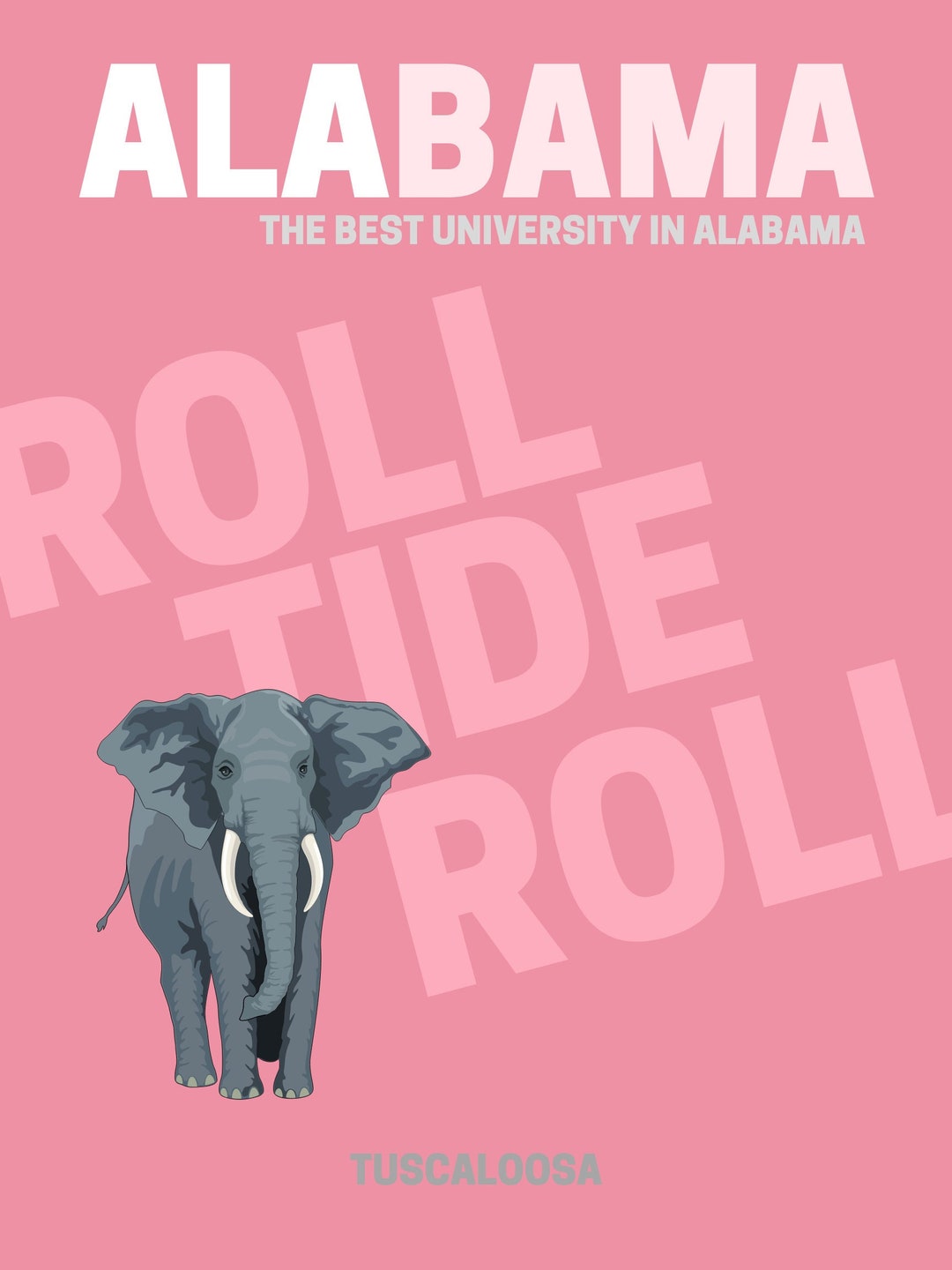 Alabama Roll Tide Preppu Poster - Etsy