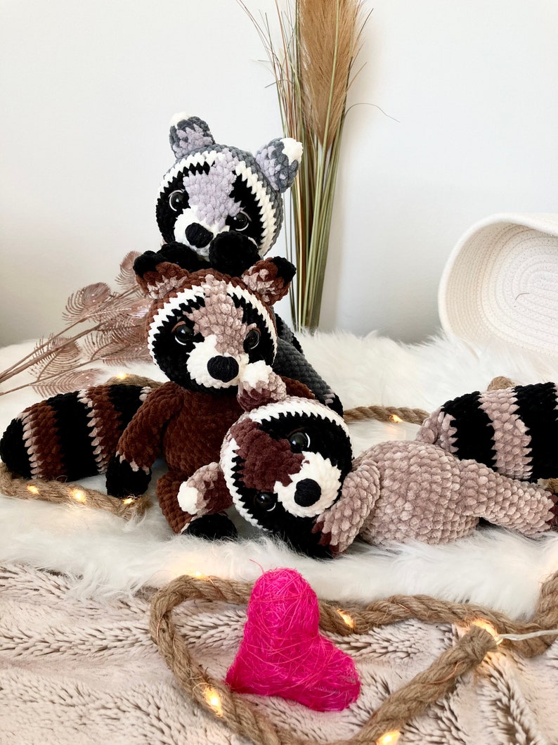 Crochet Pattern for Raccoon Monty_english_pdf - Etsy