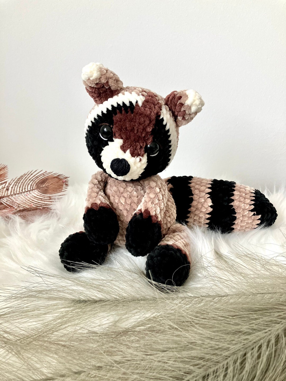 Crochet Pattern for Raccoon Monty_english_pdf - Etsy
