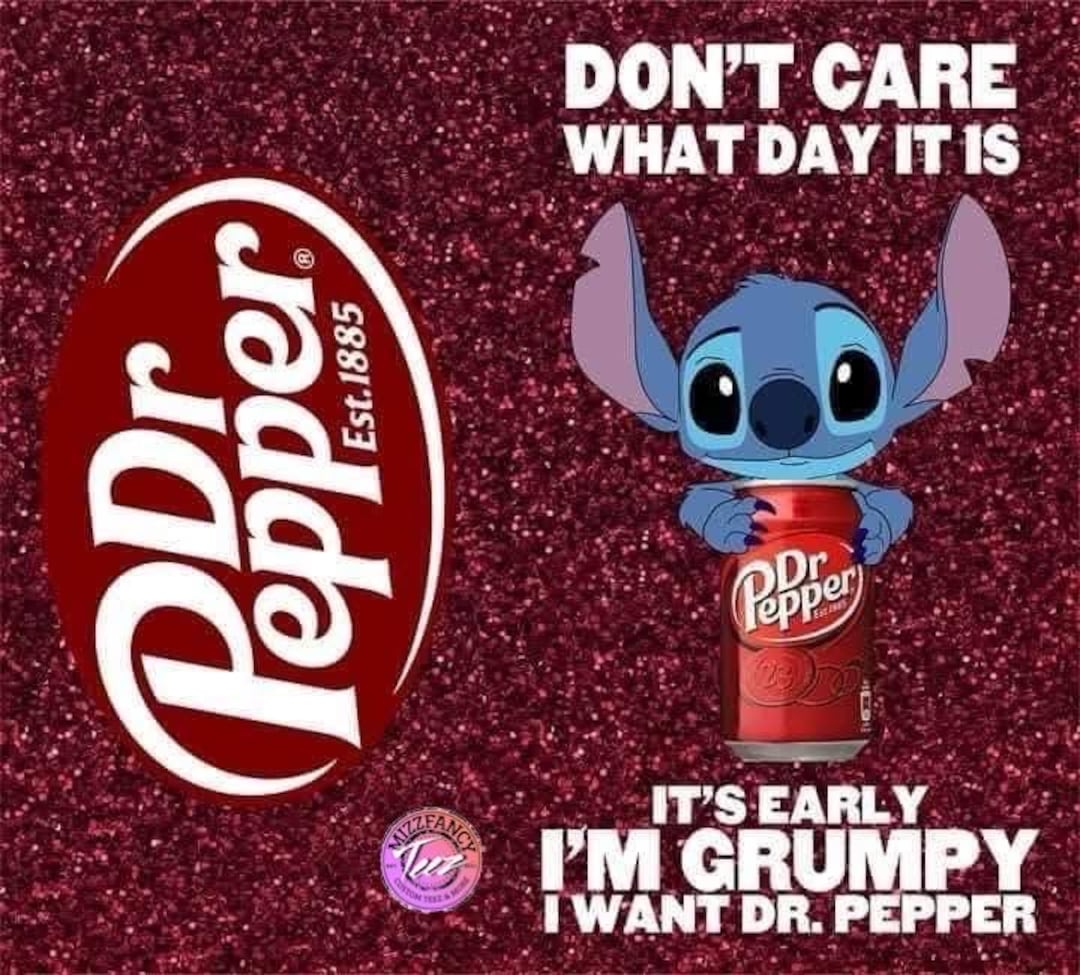 Dr Pepper Stitch Png - Etsy