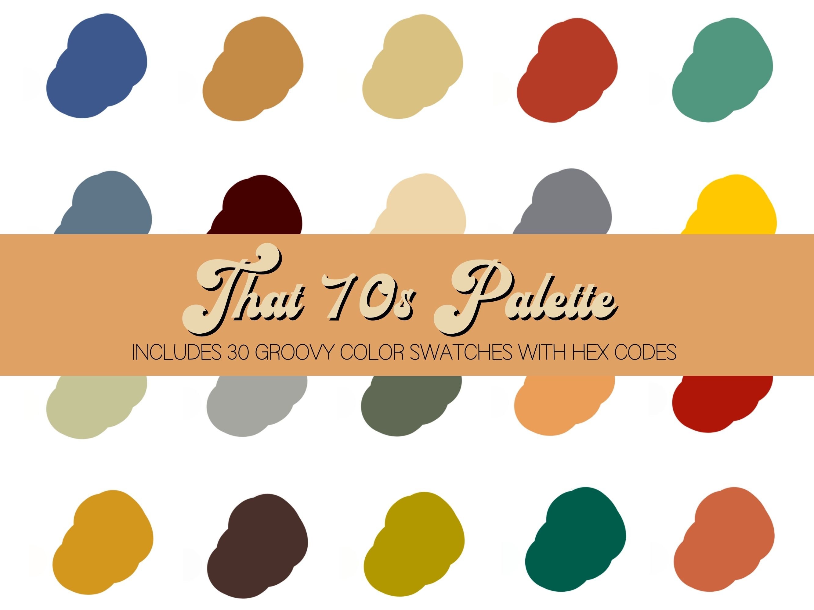 That 70s Procreate Palette 70s Color Palette 70s Procreate - Etsy