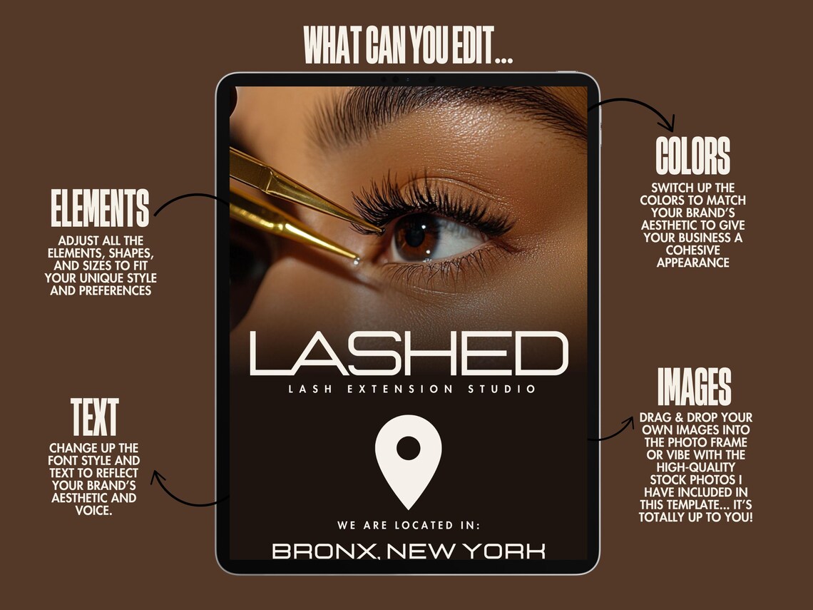 Lash Tech Acuity Template, Lash Booking Site, Luxury Lash Appointment ...