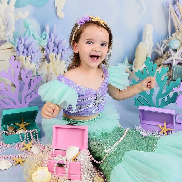 Enchanting Mermaid Costume for Girls Purple and Blue Mermaid - Etsy UK