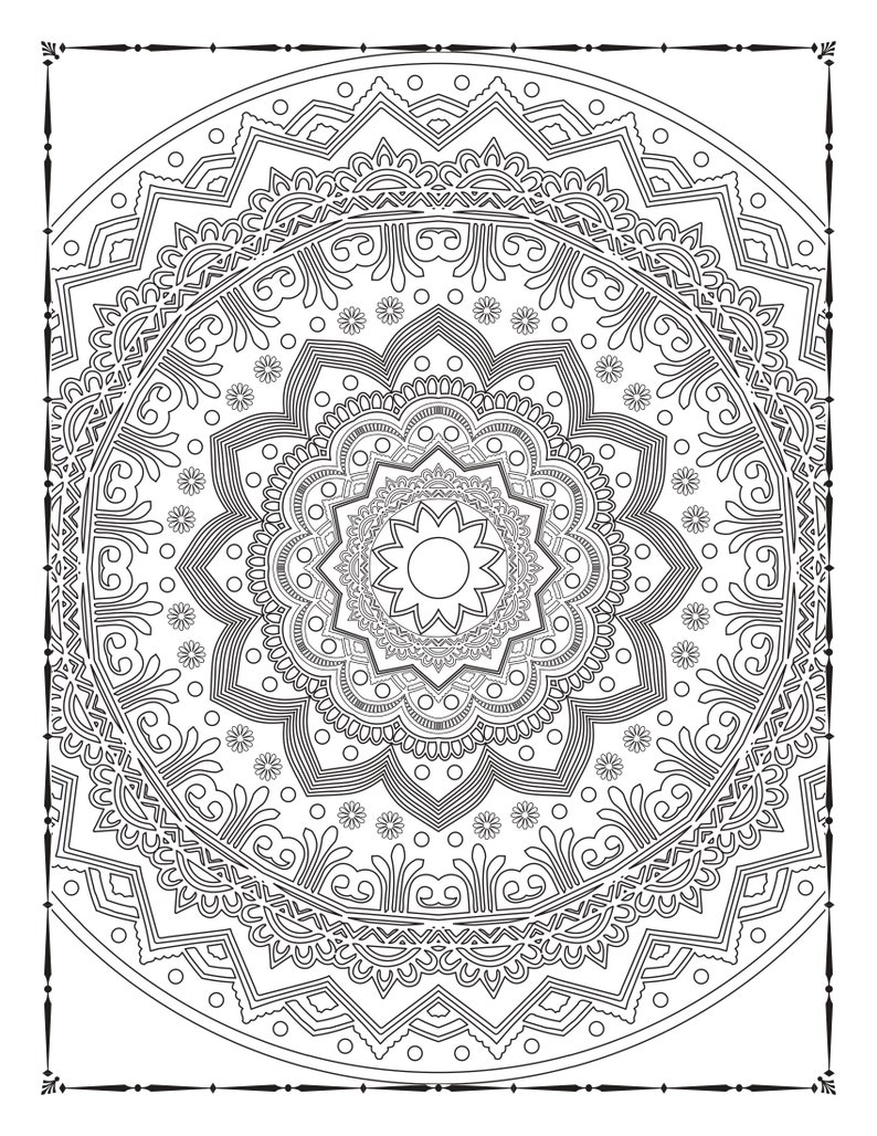 Zen Mandalas: 10 Tranquil Colouring Pages for Mindful Relaxation 10 ...