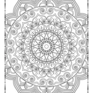 Zen Mandalas: 10 Tranquil Colouring Pages for Mindful Relaxation 10 ...