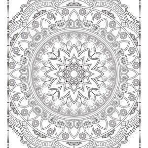 Zen Mandalas: 10 Tranquil Colouring Pages for Mindful Relaxation 10 ...