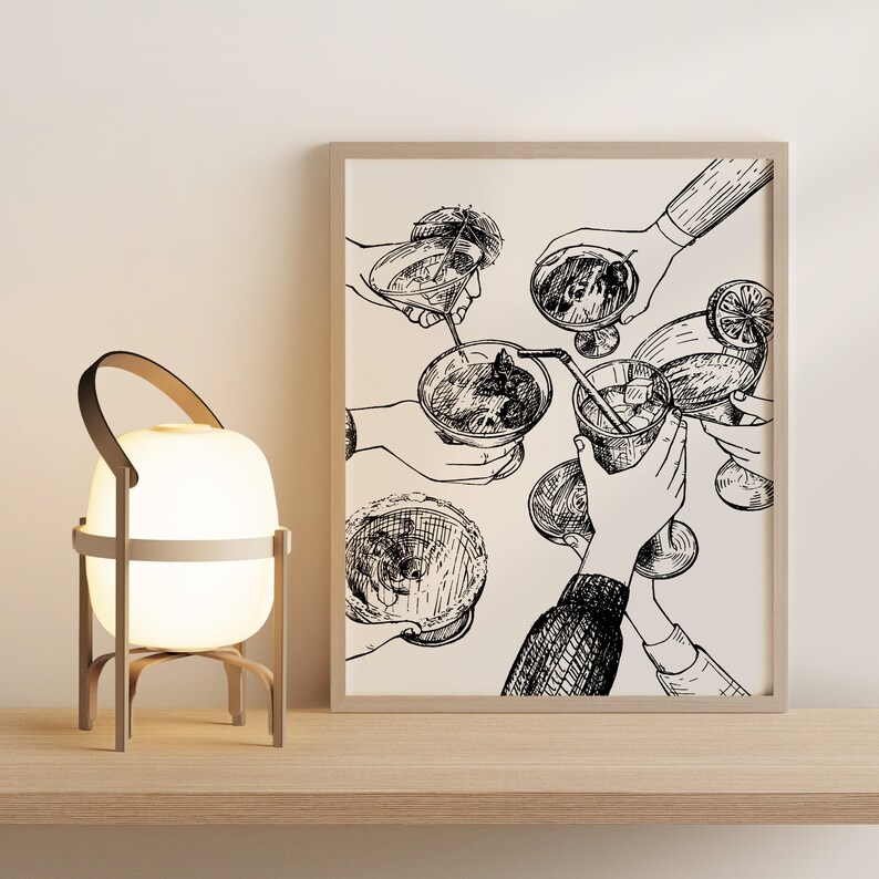 Cheers Print Vertical. Cheers Art. Cheers Sign. Bar Cart Wall Decor ...