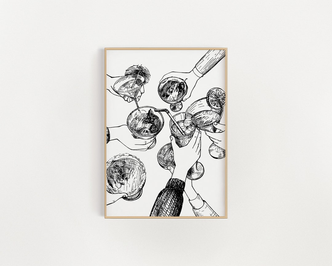 Cheers Print Vertical. Cheers Art. Cheers Sign. Bar Cart Wall Decor ...