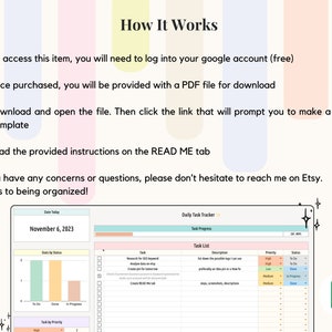 Daily Task Tracker Google Sheet, to Do List Spreadsheet, Task ...