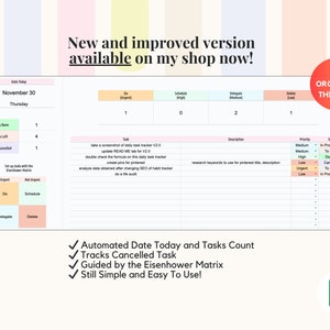 Daily Task Tracker Google Sheet, to Do List Spreadsheet, Task ...