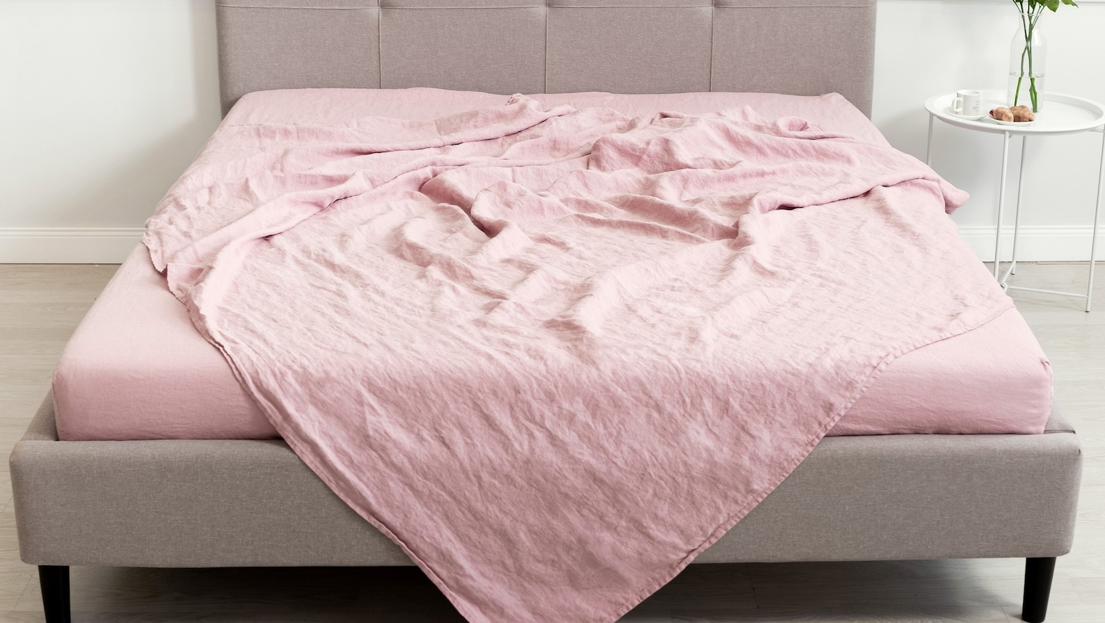Pink Linen Sheet Set Queen: Stone Washed Bedding, 4-piece - Etsy