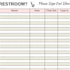 12-style Bathroom Sign-out Sheet for Classrooms – Printable & Easy to ...