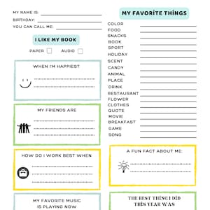 All About Me Template, Coworker Questions Printable - Etsy