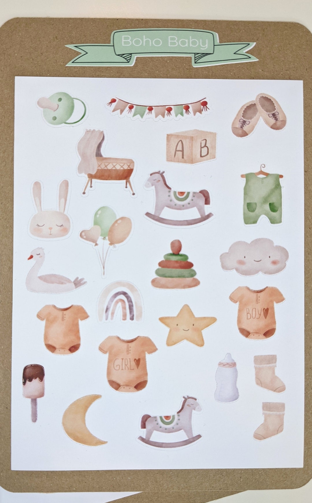 New Baby Sticker Set Baby Shower Baby Gift New Mum Stickers - Etsy