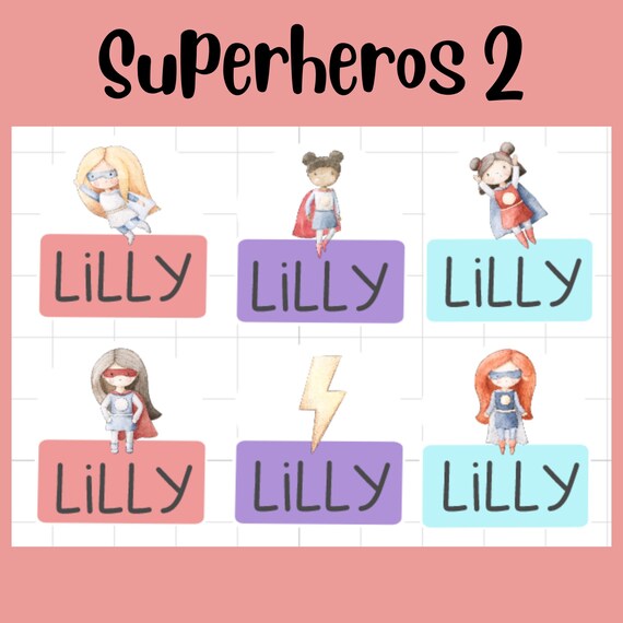 Cute Kids Name Labels Name Tags Waterproof Iron On Nursery - Etsy