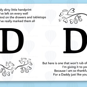 Dad Printable Handprint Craft - Etsy