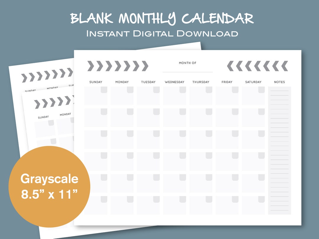 Monthly Planner Printable to Do List Calendar - Etsy