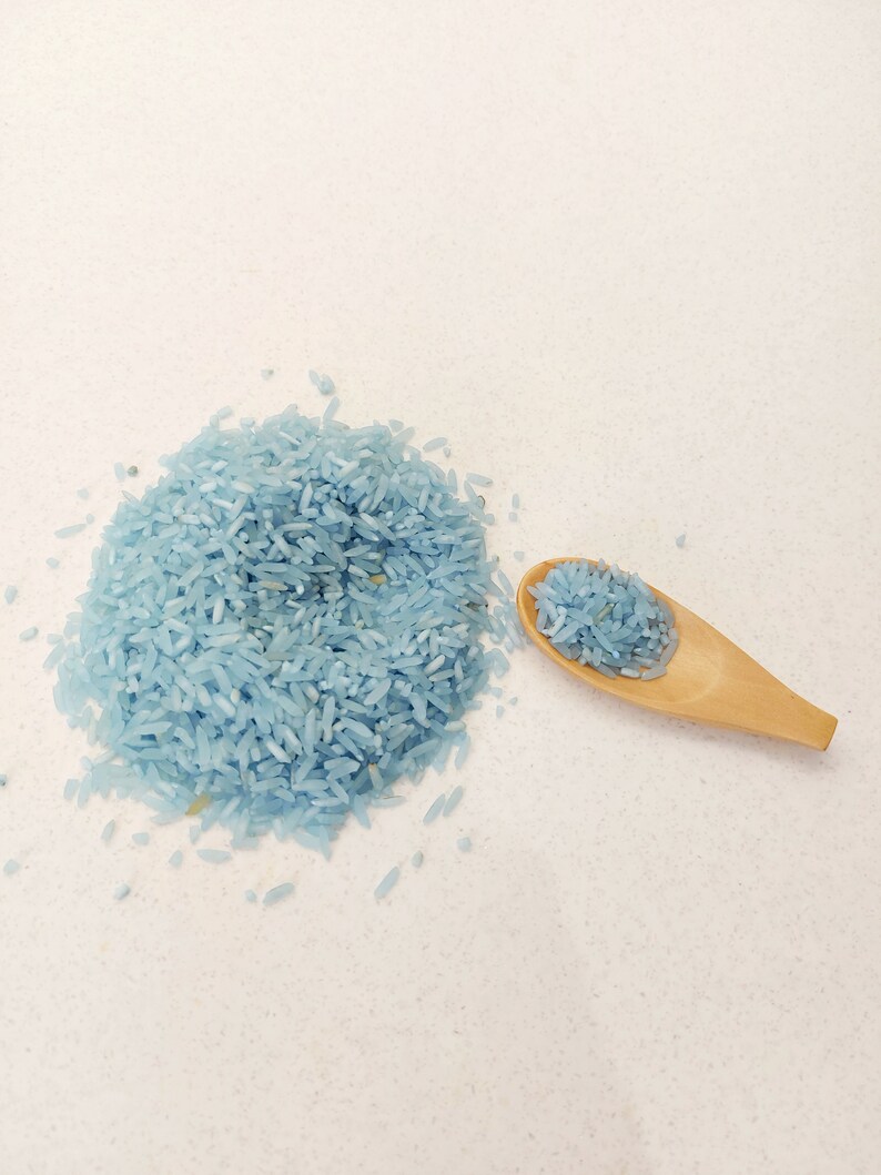 Coloured Sensory Rice Sensory Tray Tuff Tray Base Sensory Taste Safe ...