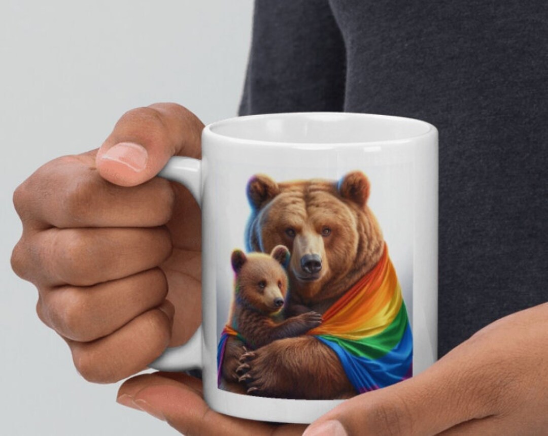 Proud Mama Bear Coffee Mug Gay Pride Cub Child Youth Kid Baby Bear ...