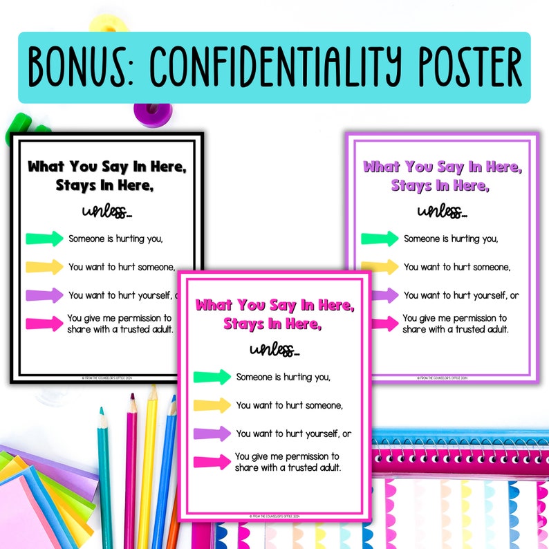 Where is the School Counselor? Office Door Sign in Neon Colors - Etsy