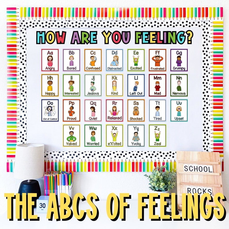 The Abcs of Feelings Poster Set - Perfect for Bulletin Boards for ...