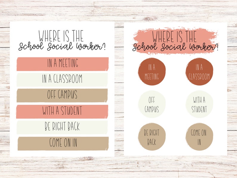 Where is the School Social Worker Social Worker Door Sign Social Worker ...