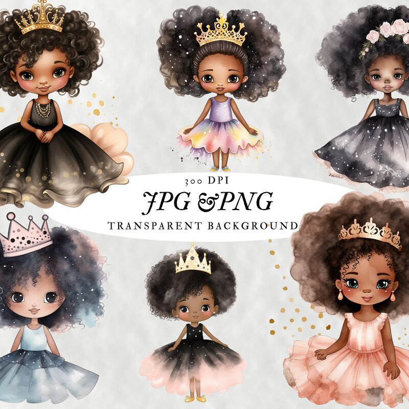 Afro Princess Svg - Etsy