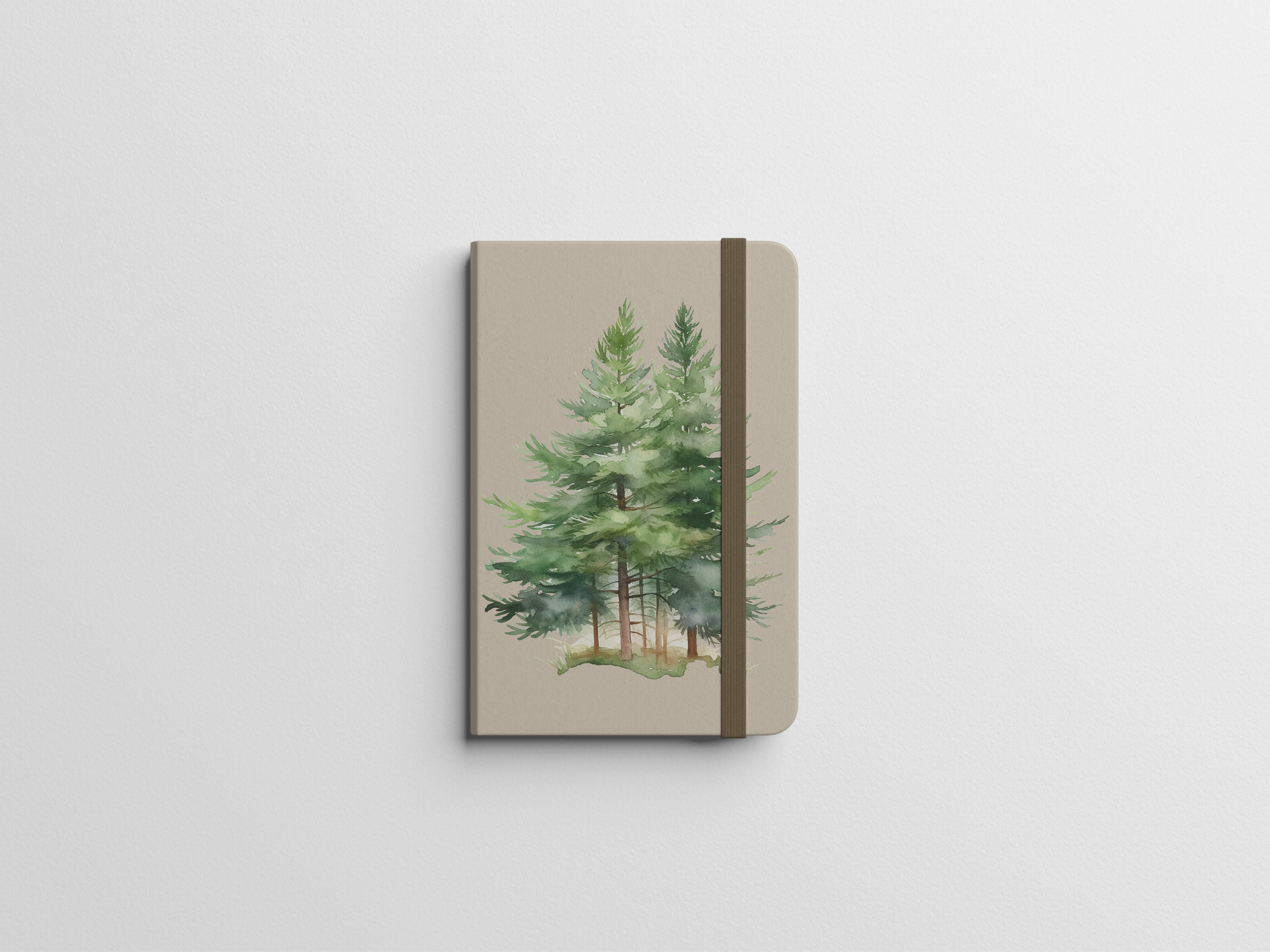 Watercolor Forest Trees Bundle Pine Tree Clip Art Woods Illustration ...