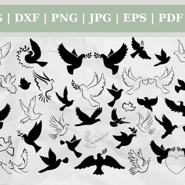 Dove Svg - Etsy