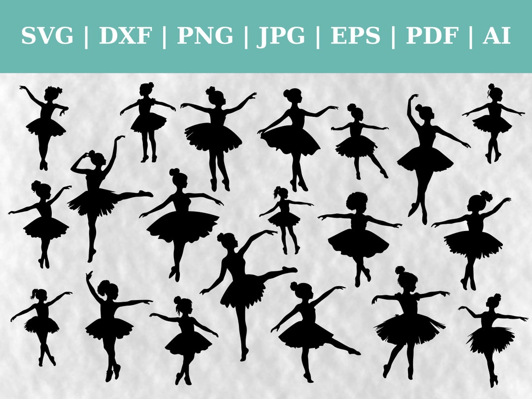 Ballet Bundle Silhouette, Ballerina Cut File, Clipart, Vector, Cricut ...