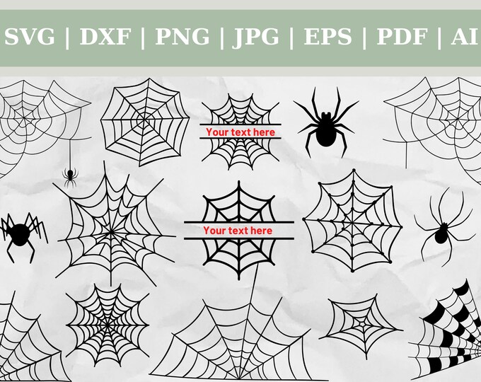 Spider Web Svg - Etsy Canada