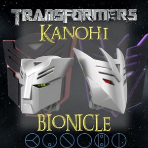 Transformers Mask Autobot & Decepticon Kanohi for Lego's Bionicle ...