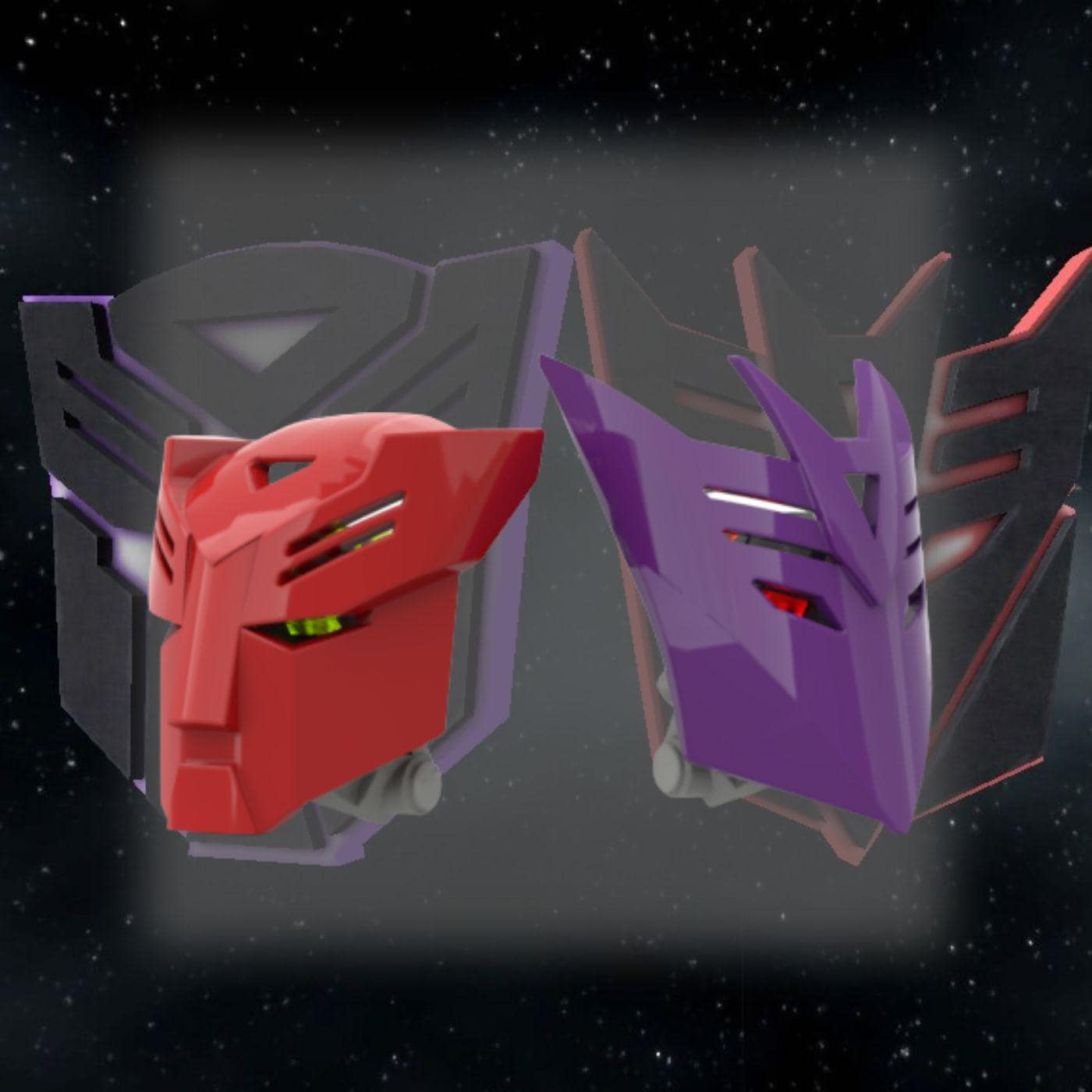 Transformers Mask Autobot & Decepticon Kanohi for Lego's Bionicle ...