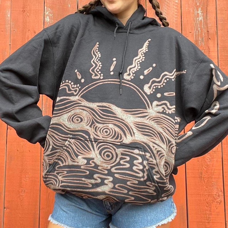 Purple Psychedelic Hoodie - Etsy
