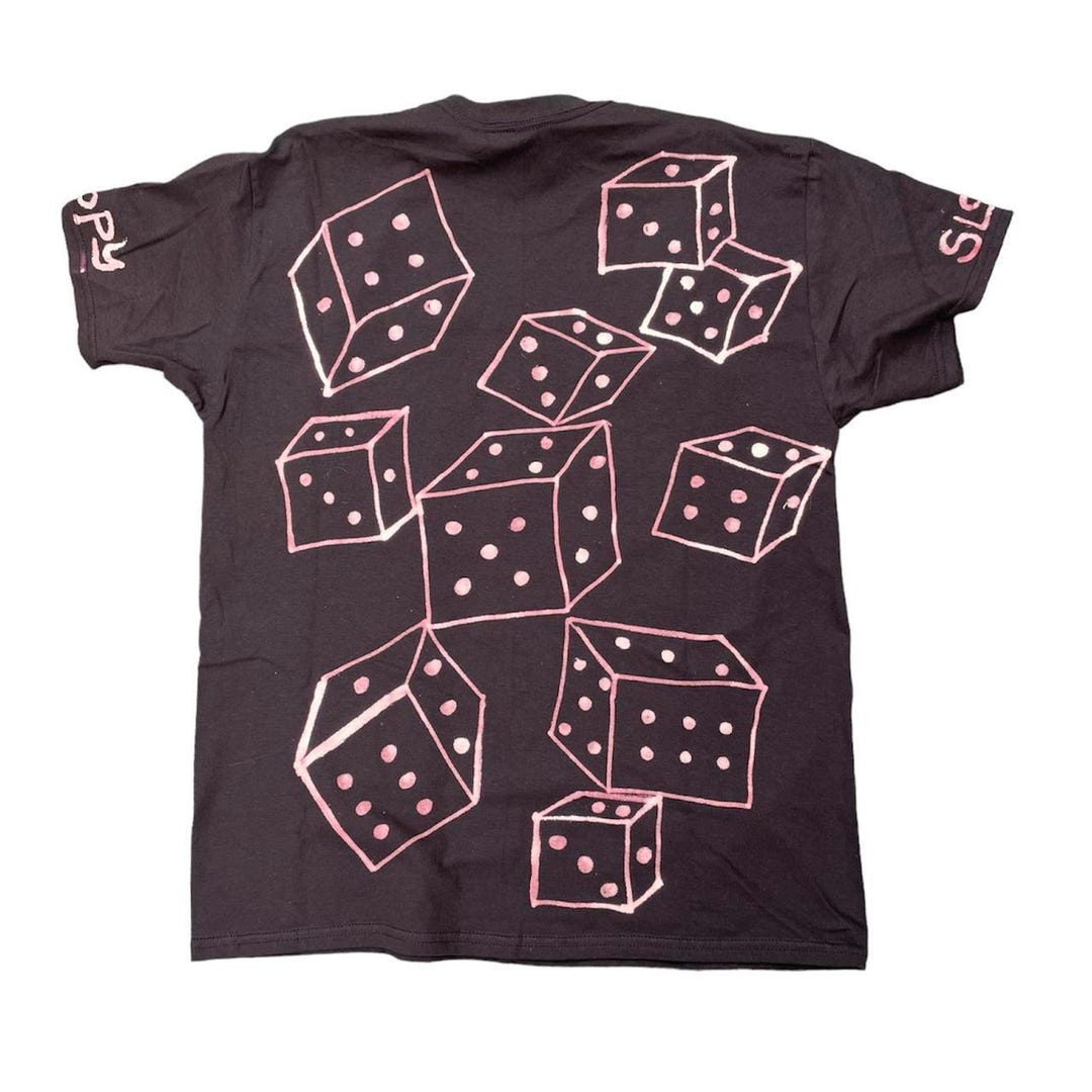 DICE PRINT Custom Handpainted Vintage Retro Style Graphic Trippy Tee - Etsy