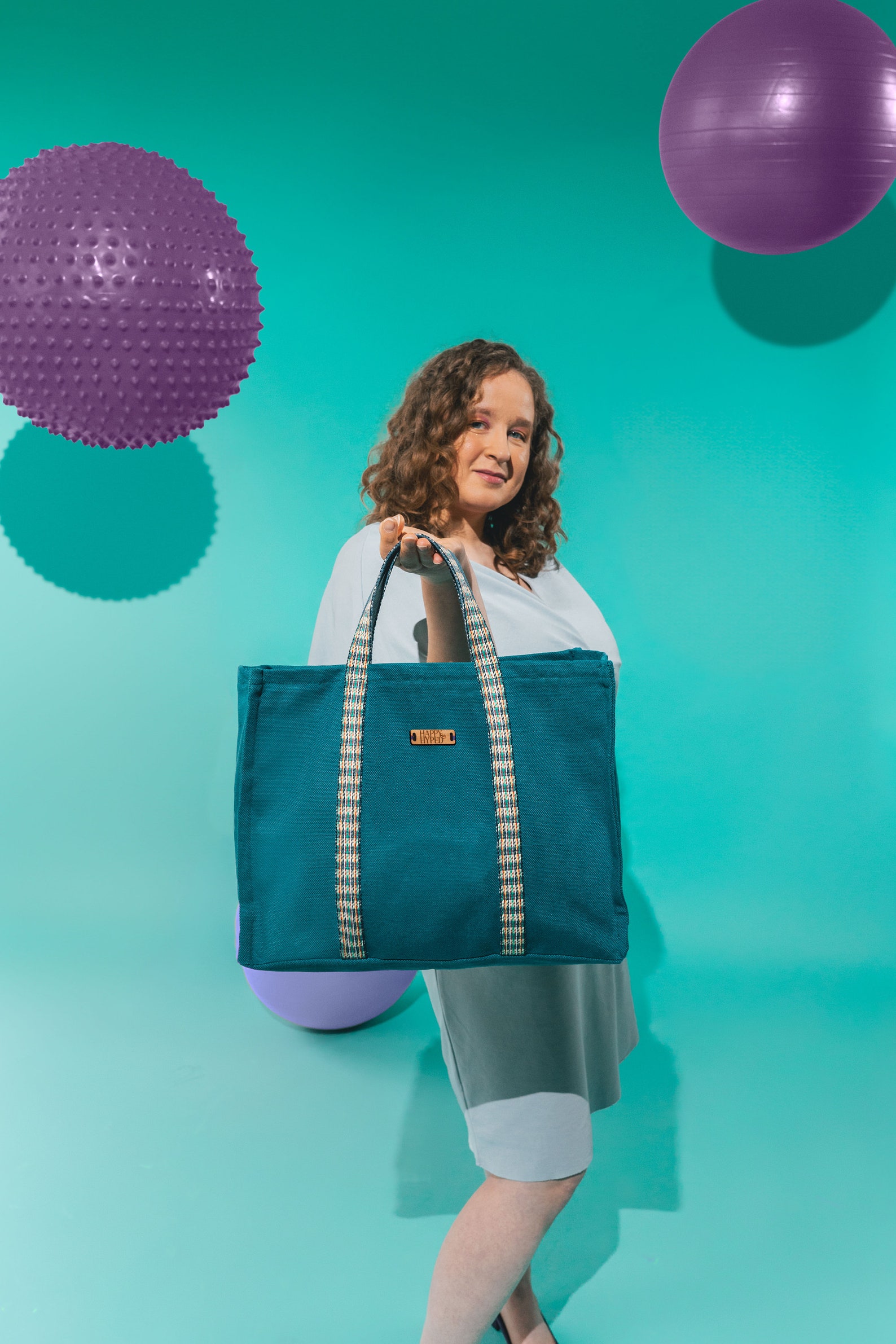 Teal Blue Shopper, Blue Shopping Bag, Teal Market Bag, Top Handle Bag ...