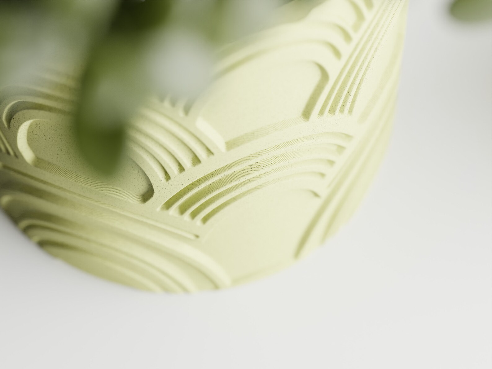 Modern Wavy Planter Pot, Elegant Plant Pot for Indoor Use, Printed ...