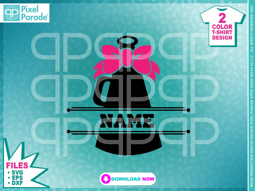 Cheer Horn Svg "cheer Horn Name Frame " *DIY Customize, Svg, Eps, Dxf ...
